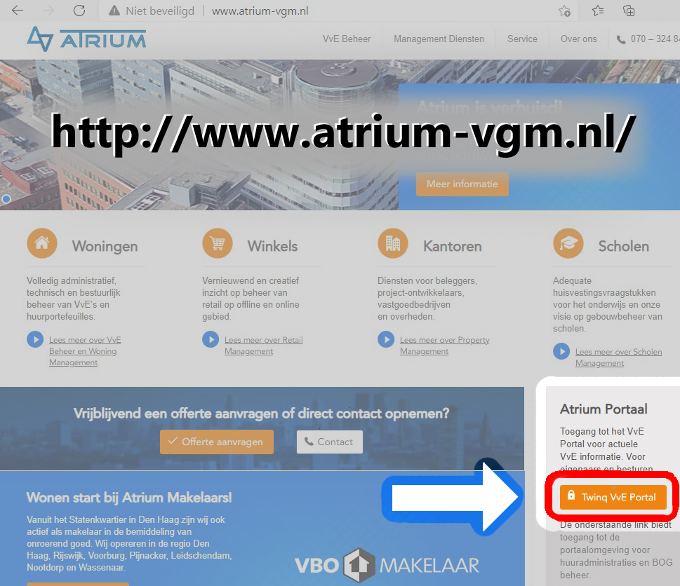 Het Atrium Portaal – VvE Zeekant/Gevers Deynootweg